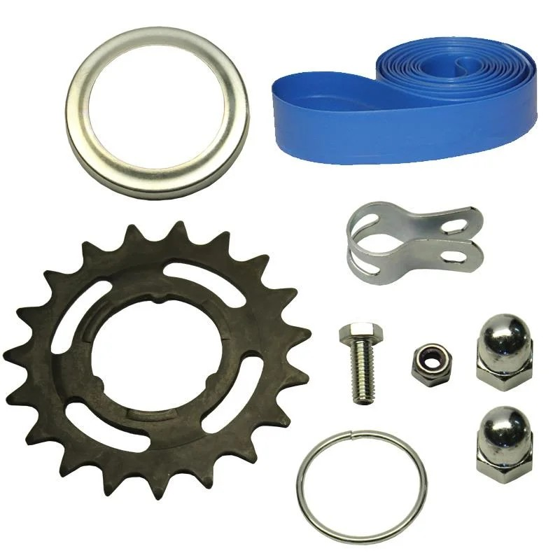 Jante Arrière rétropédalage 26" 36 rayons Noir / Argent velo chopper ...