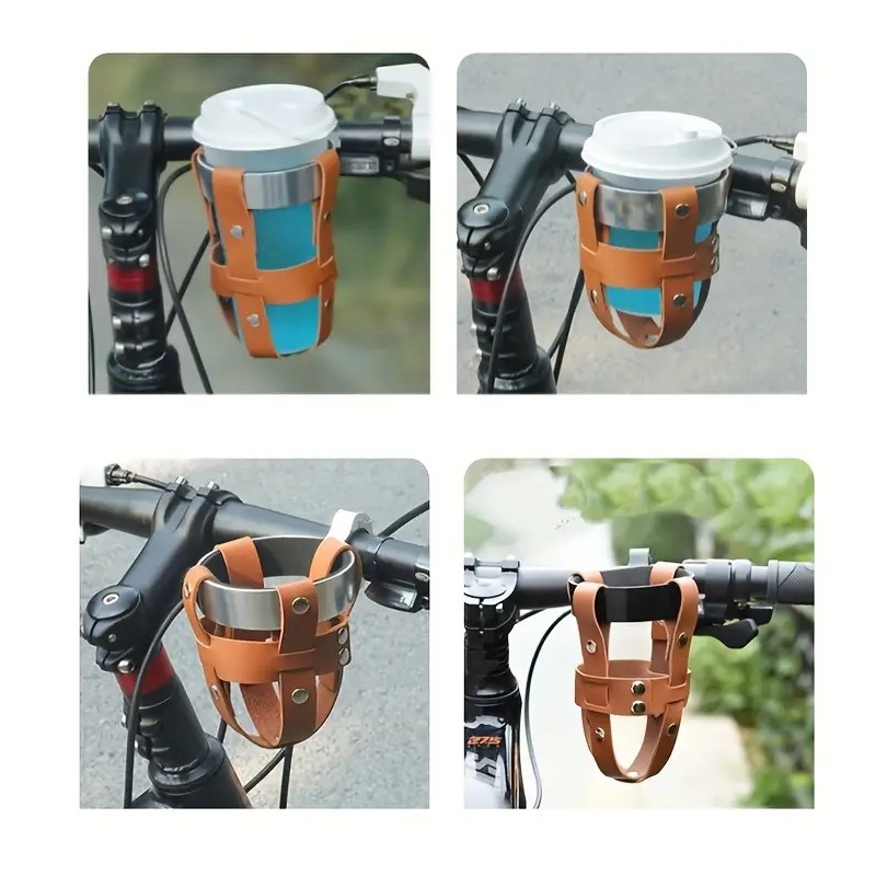 Porte Gobelet Canette Soda vélo Custom Cup Holder Alu et lanières