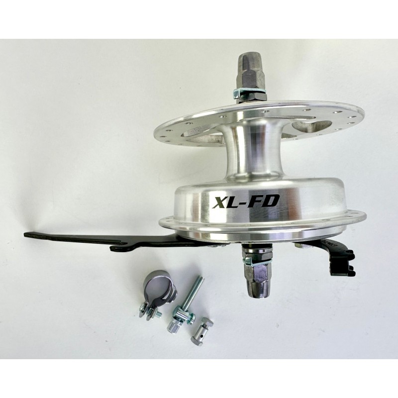 Moyeu de frein à tambour pour roue avant Sturmey Archer XL-FD Alu argent