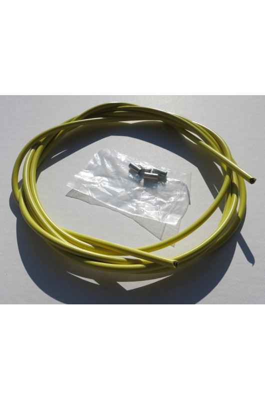 Gaine de cable velo couleur jaune