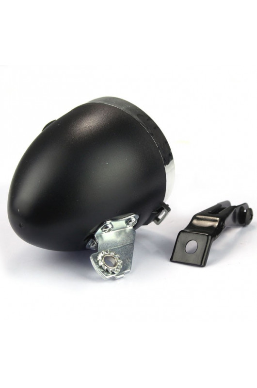 Phare Avant Classic Led Noir feu vélo avec fixation