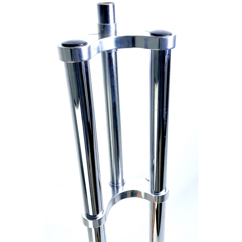 Fourche Double Bras Décalé Chrome 84cm velo chopper