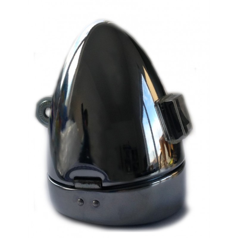 Phare Feu Avant Vélo 6 LED Métal Chrome