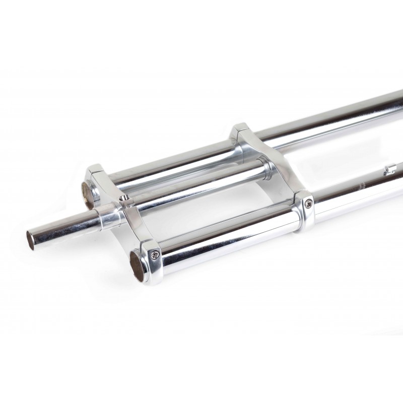 Fourche Double Bras 69cm 1 1/8" Chrome velo chopper
