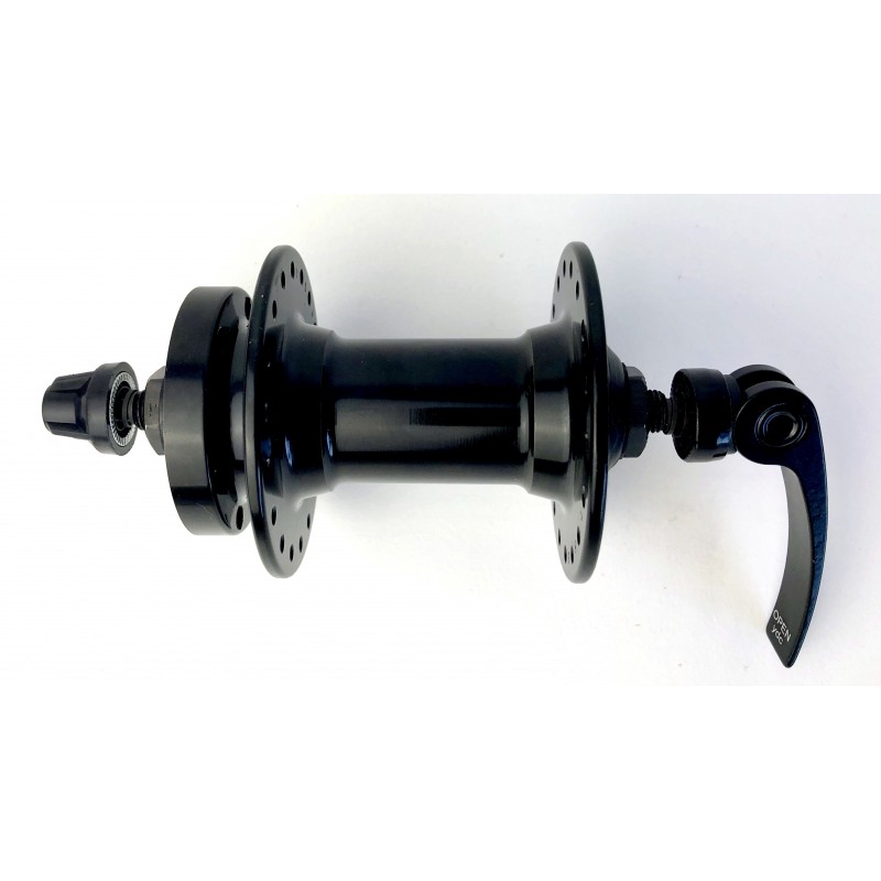 Moyeu Roue Disque Avant Vélo 36 Trous Alu Noir