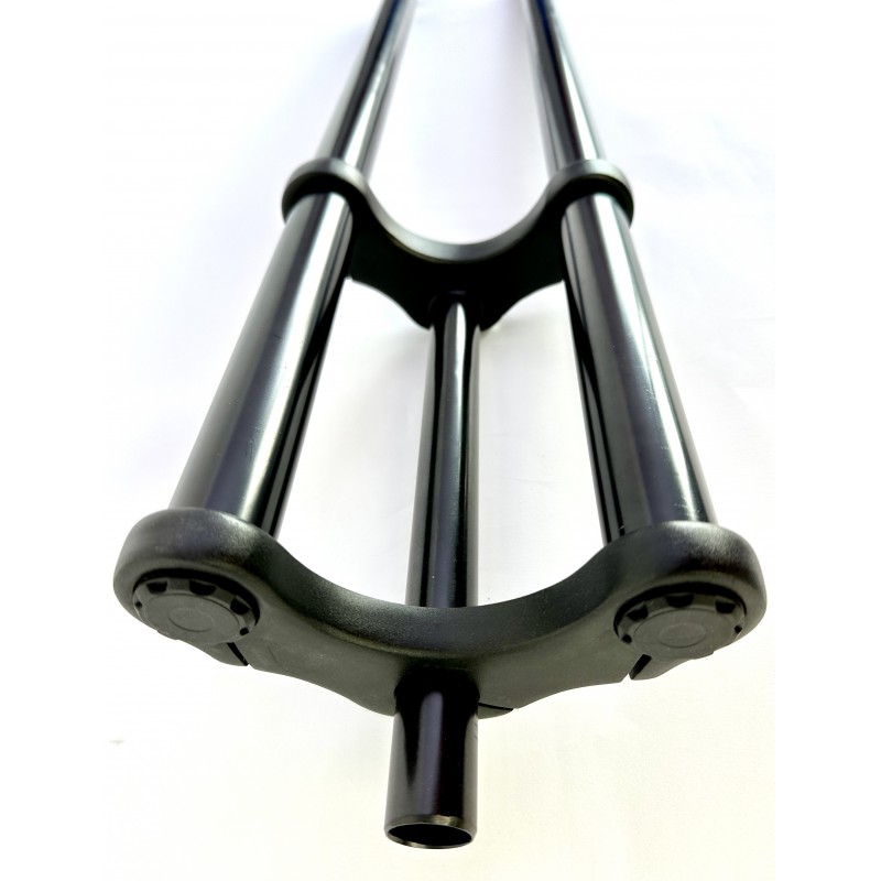 Fourche Double Bras Noir 80cm velo chopper